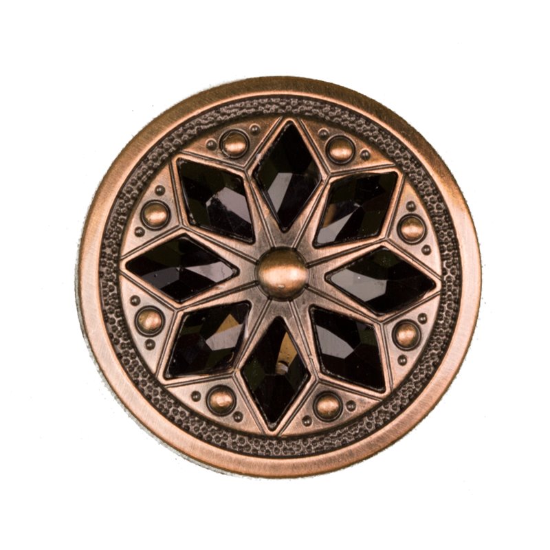 Round Black Diamond Concho Size 1 - 1/4"