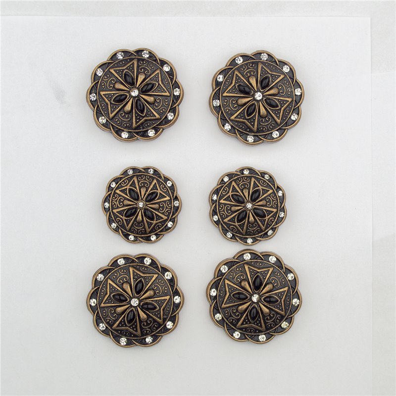 Black & Clear Bling Concho Pack