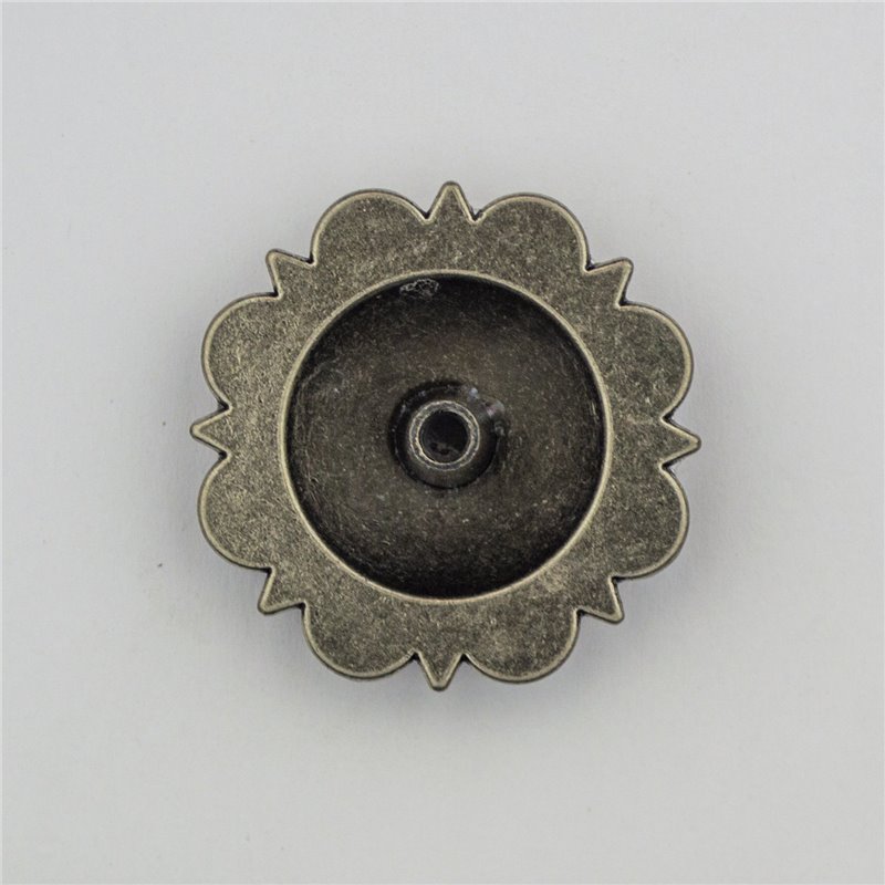 Antique Silver Barrel Racer Berry Concho