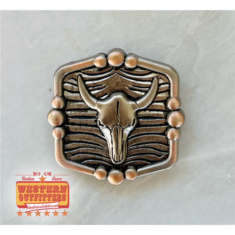 Square Steer Head Saddle Concho Pack