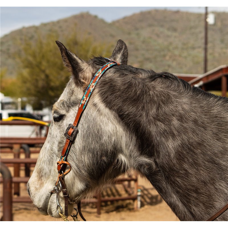 Painted Sunflower Headstall and Breast Collar Set